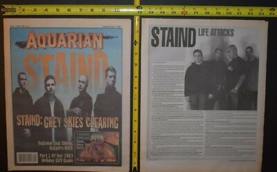 Staind 2003 2PC Color Cover w/Interview Ad Grey Skies Clearing | eBay
