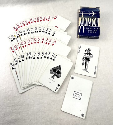 Vintage "AVIATOR" Playing Cards US Playing Card Co. with Original Box ...