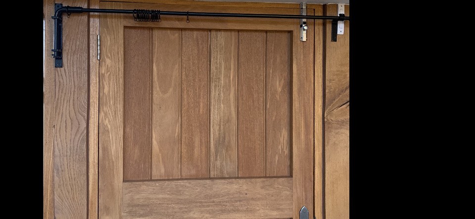 Iron Swinging Door Curtain Rod WILL NOT SAG Guaranteed to cure them ...