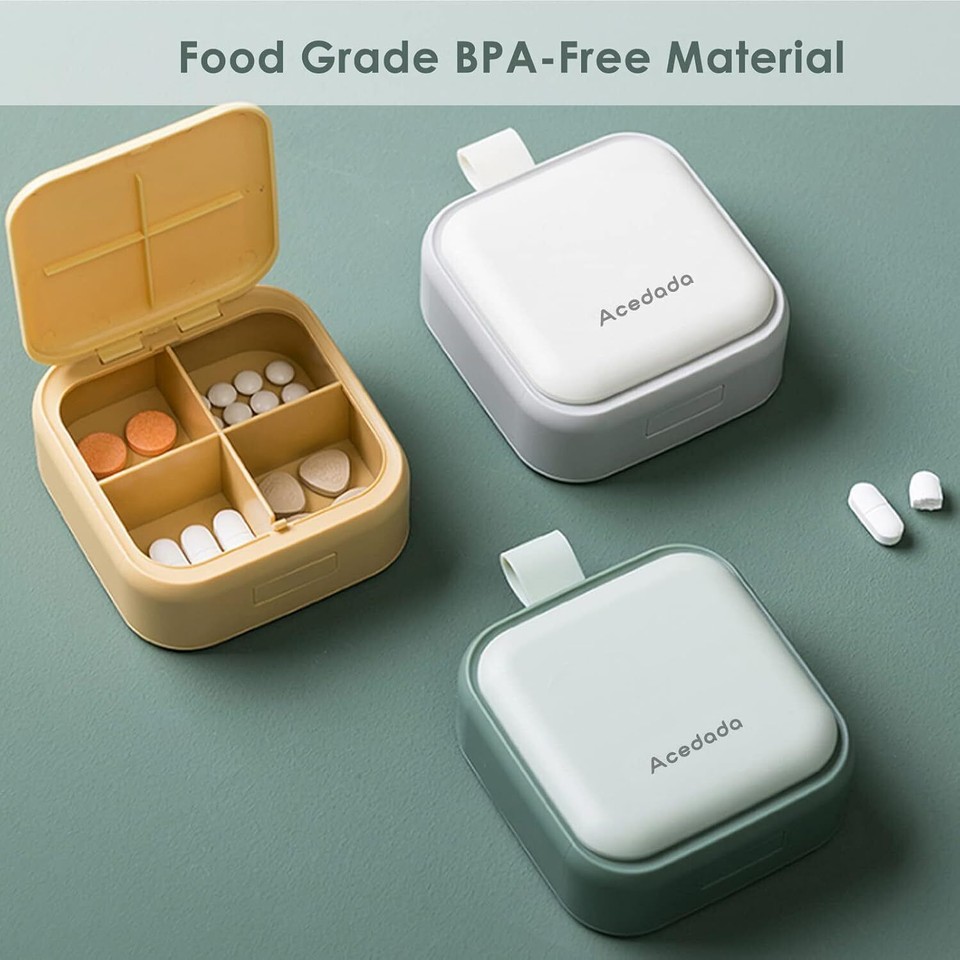 Small Pill Box Medicine Organizer Portable Container Case Storage ...