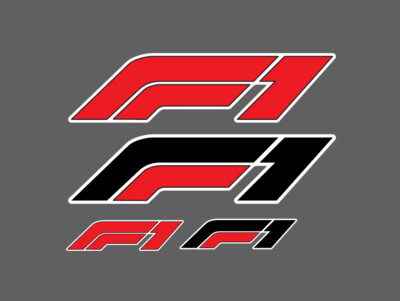 Formula One FIA F1 Racing Choose Size Logo Vinyl Sticker Decal Gamer 4 ...