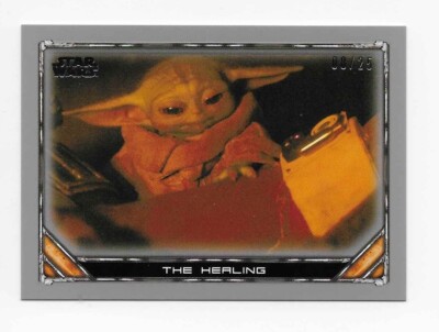 "The Healing" Card 84 Star Wars 2020 Topps Mandalorian S1 Grogu Silver ...