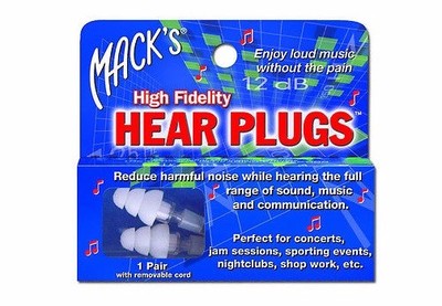 Macks MACK'S #15 Concert HEAR Plug High Fidelity Musician Earplug Loud ...