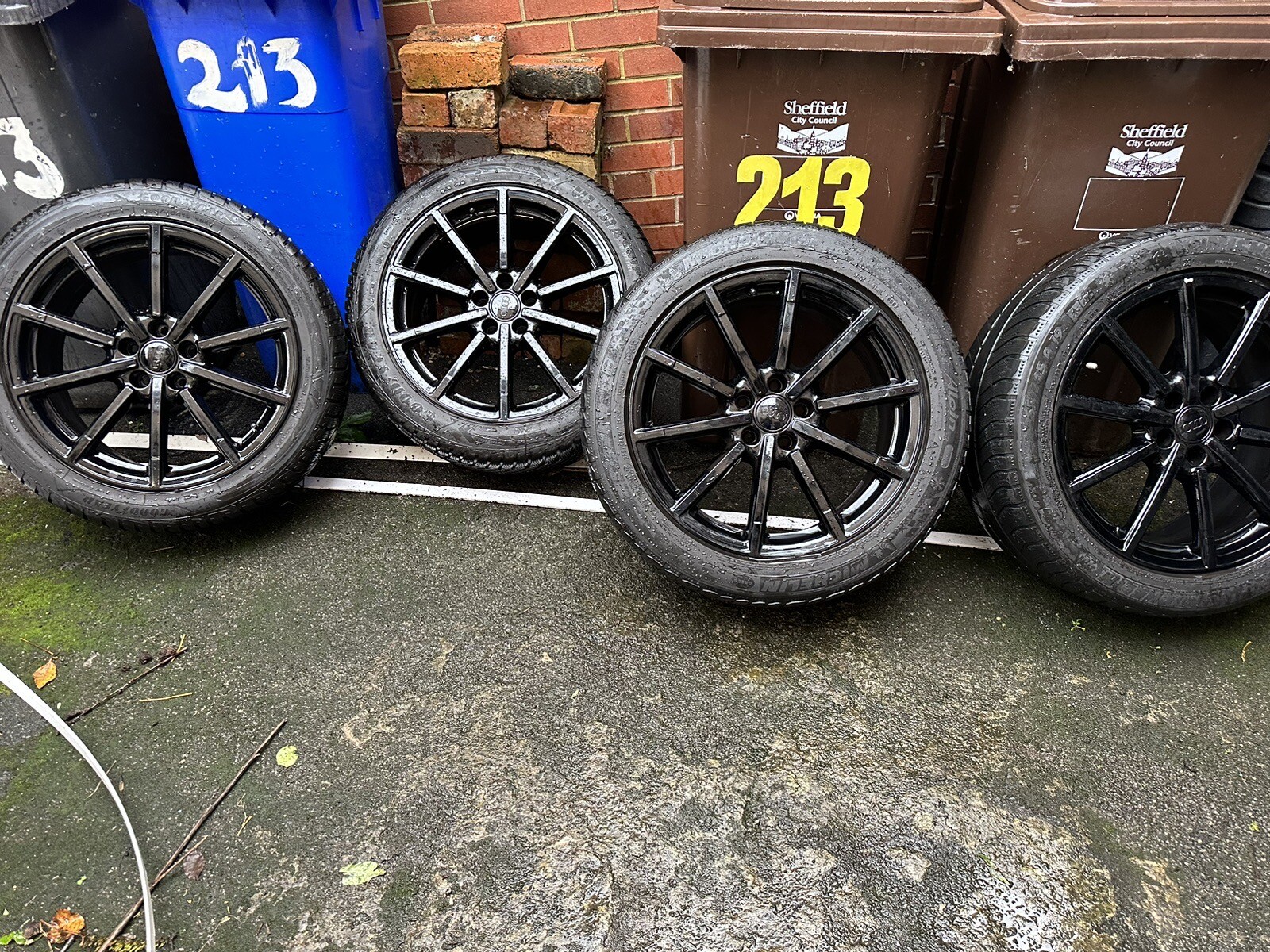 Audi a6 allroad c7 alloys 19 inch Gloss Black | eBay UK