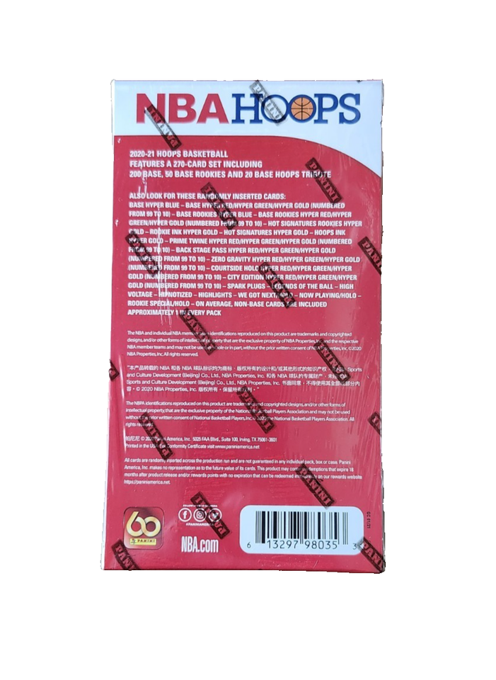 2020-21 Panini NBA Hoops TMall Asia Basketball Box - Case Fresh/Factory ...