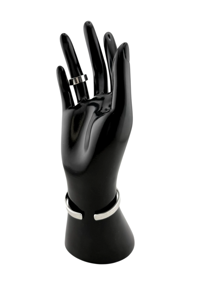 925 Sterling Silver Bracelet – Ring to Bangle Chain Link Design | eBay