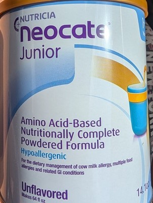 Neocate Jr unflavored Hypoallergenic 14.1 0z Each fast Ship 4 Cans | eBay