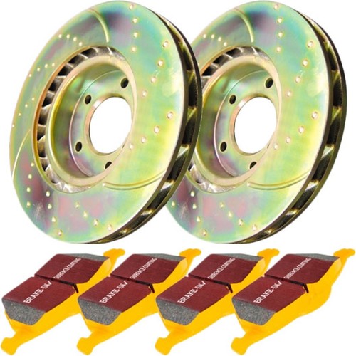 S5KF1519 EBC 2-Wheel Set Brake Disc and Pad Kits Front for Audi S4 S5 ...