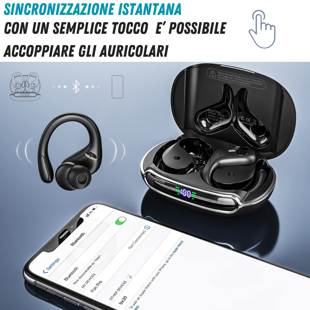 Écouteurs Bluetooth 5.3 Casque Sport Tws Wireless sans Fil avec ...
