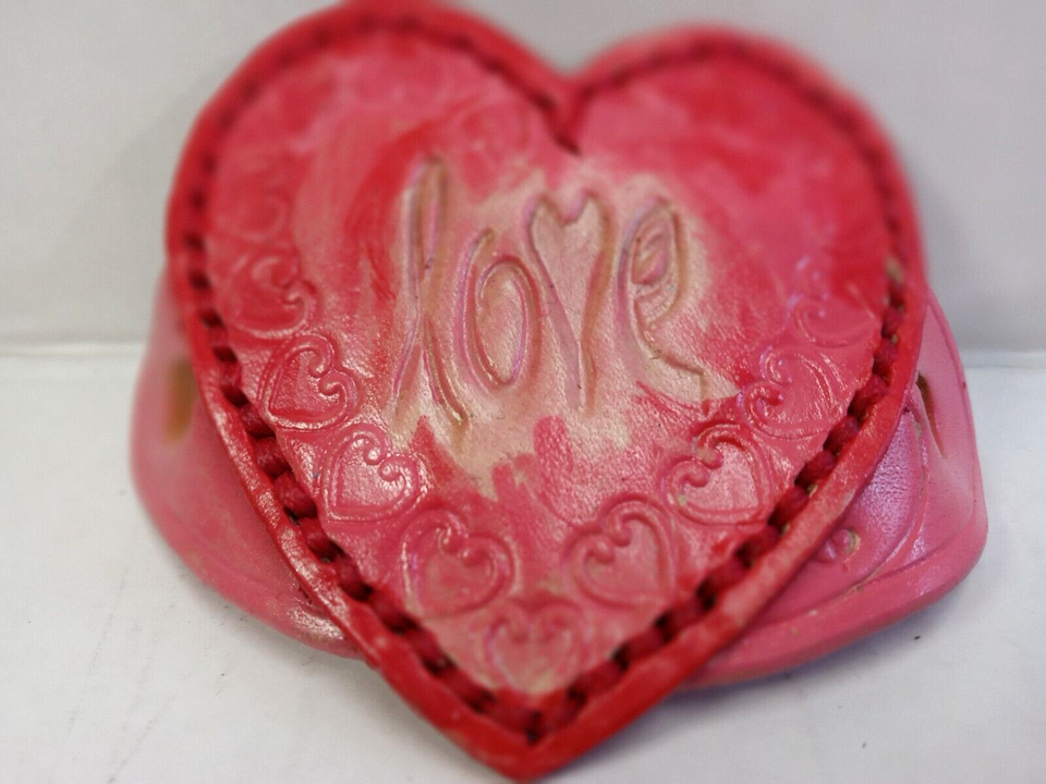 Hair Barrette - Heart Shaped w/LOVE insribed- hand made USA | eBay