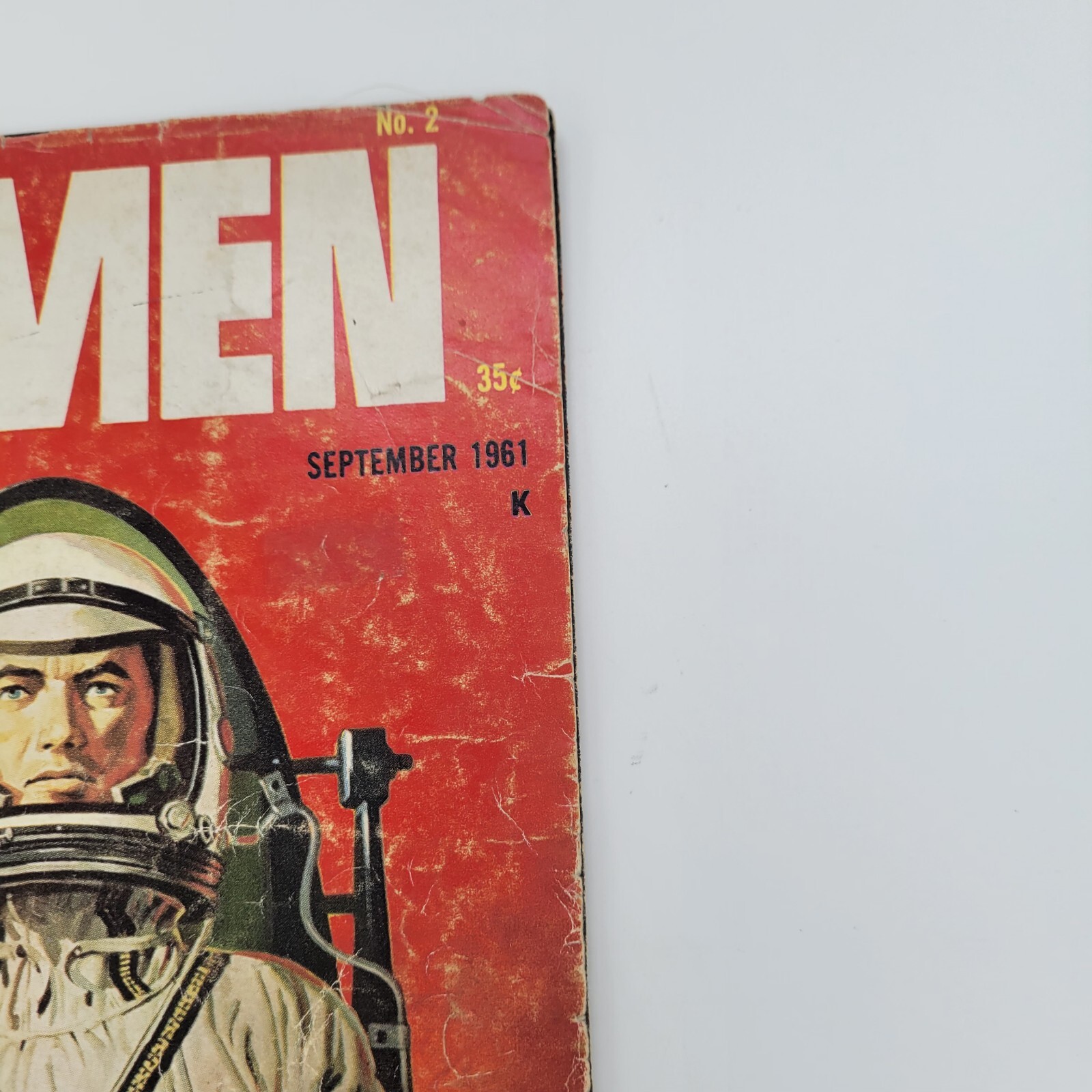 #2 SPACEMEN (SEPT 1961) Forrest J. Ackerman Magazine SCI-FI Cover Bruce ...