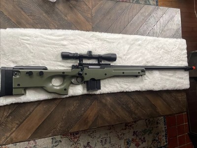 Green Tactical L96 AWP Airsoft Sniper Rifle W/ Scope: Excellent ...