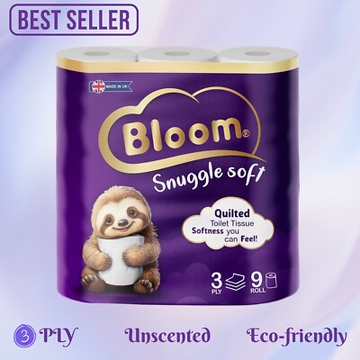 Bloom Snuggle Soft – Luxuriously Quilted Toilet Tissue for Everyday ...