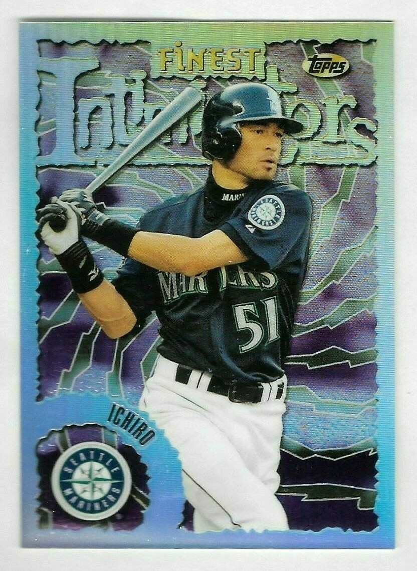 ICHIRO 2016 TOPPS FINEST INTIMIDATORS INSERT CARD #96FI-I MARINERS HOF ...
