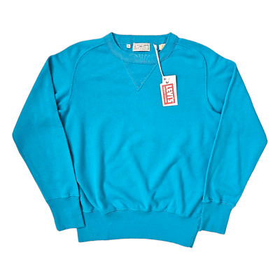 New LVC Levi's Vintage Clothing Bay Meadows Sweatshirt Blue XS SS21 | eBay