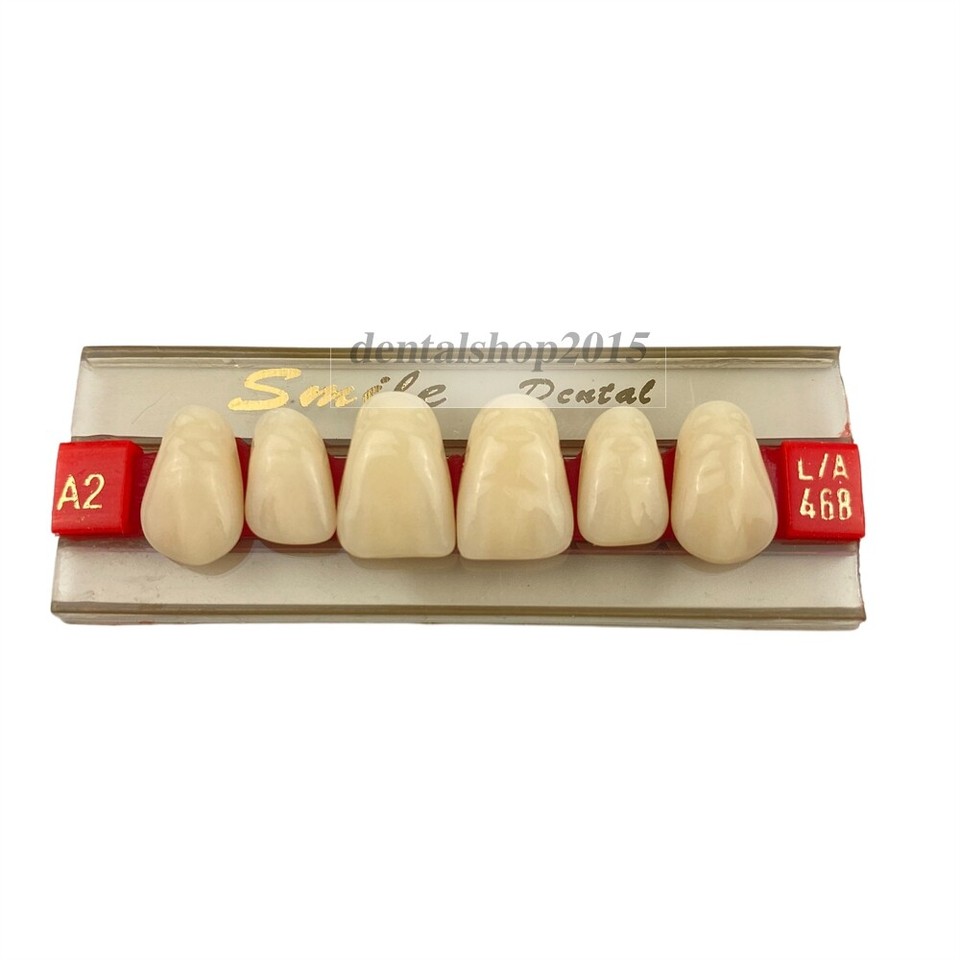 96PC dental acrylic resin teeth VITA color A1 A2 A3 Denture anterior ...