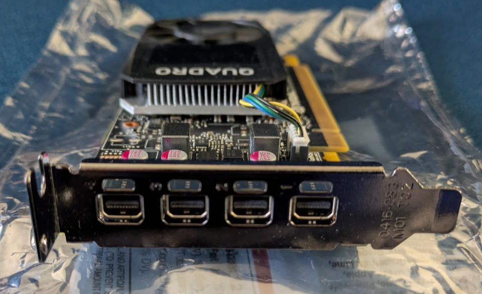 NVIDIA QUADRO P1000 4GB GDDR5 PCIE 4 MINI DP PORTS LOW PROFILE GRAPHICS ...
