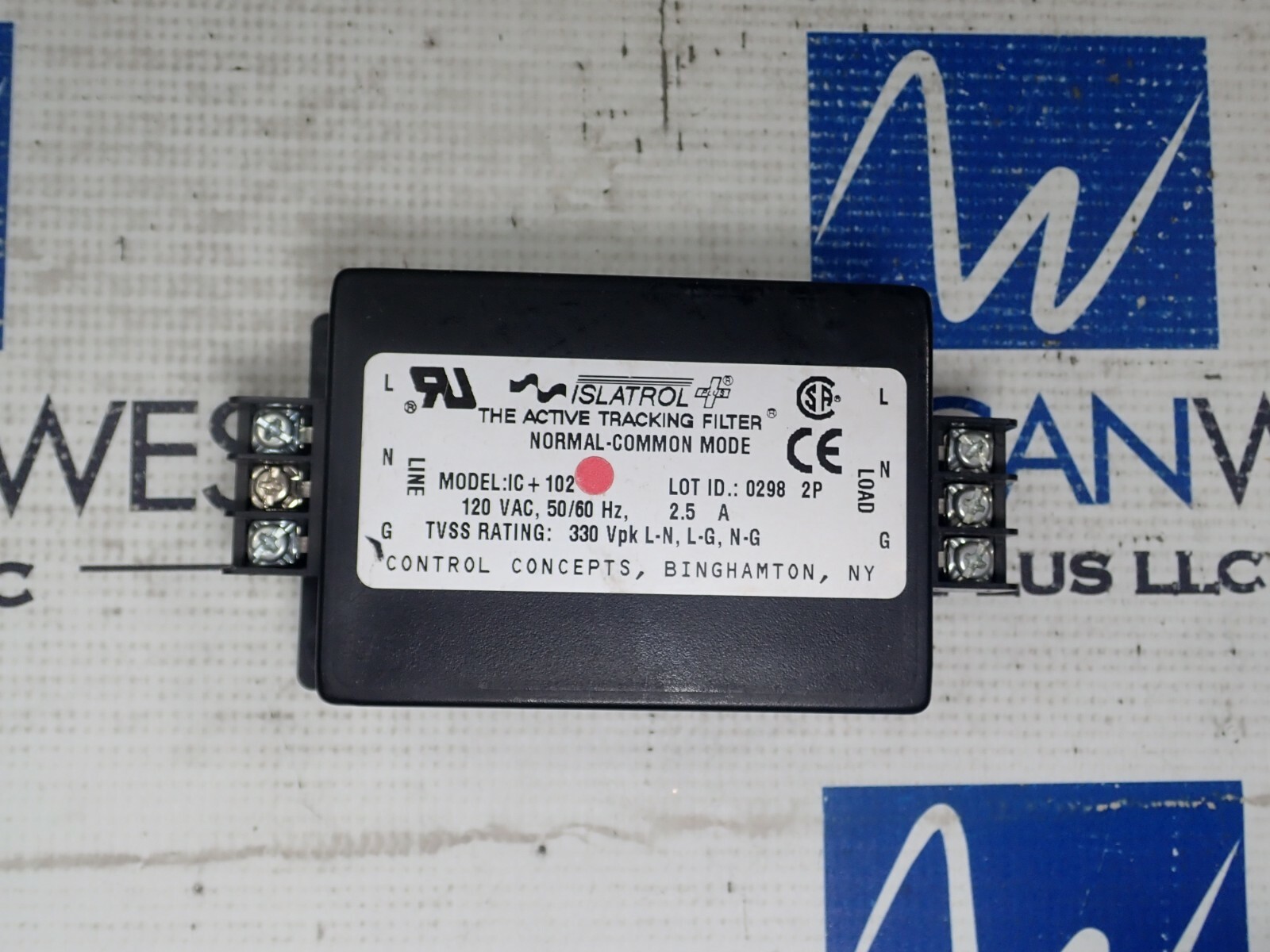 CONTROL CONCEPTS ISLATROL MODEL IC+102 ACTIVE TRACKING FILTER | eBay