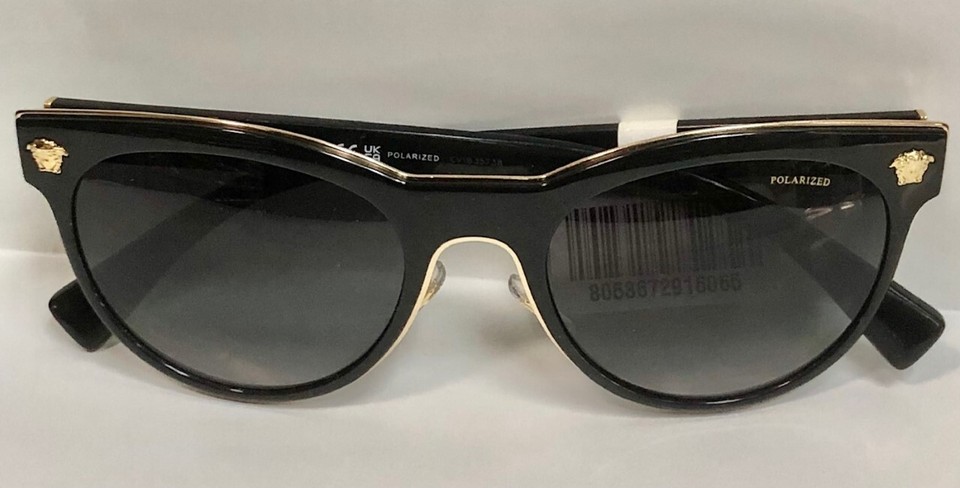 Versace 2198 Medusa Charm Sunglasses - Black 8053672916065| eBay