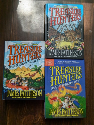 Lot 3 James Patterson Treasure Hunters Books 1 2 3 Hardcover | eBay