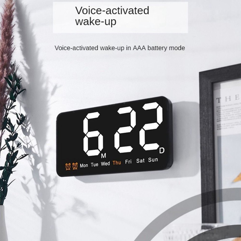 Wall-mounted Digital LED Clocks Multi-functional Display Table Clock ...