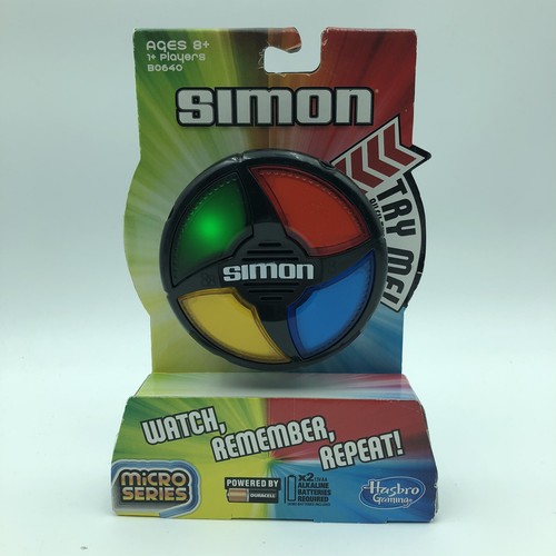 Simon Electronic Game Micro Series Hasbro Gaming Watch Remember Repeat ...