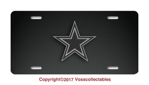 Dallas Cowboys ART Small Star Footballl Team Aluminum Vanity License ...