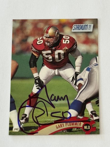 Gary Plummer 1997 Topps Stadium Club Authentic Signed Autograph Auto ...