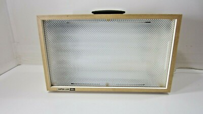 Vintage Super-Lux Compact Light Therapy Box 110V 3 Lamp SAD or Studio ...