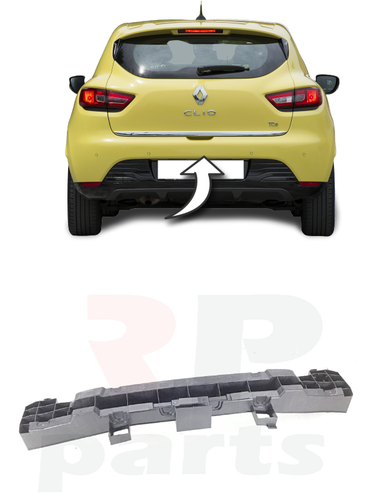 FOR RENAULT CLIO IV 12 - 16 NEW REAR BUMPER PLASTIC SUPPORT CRASH BAR ...