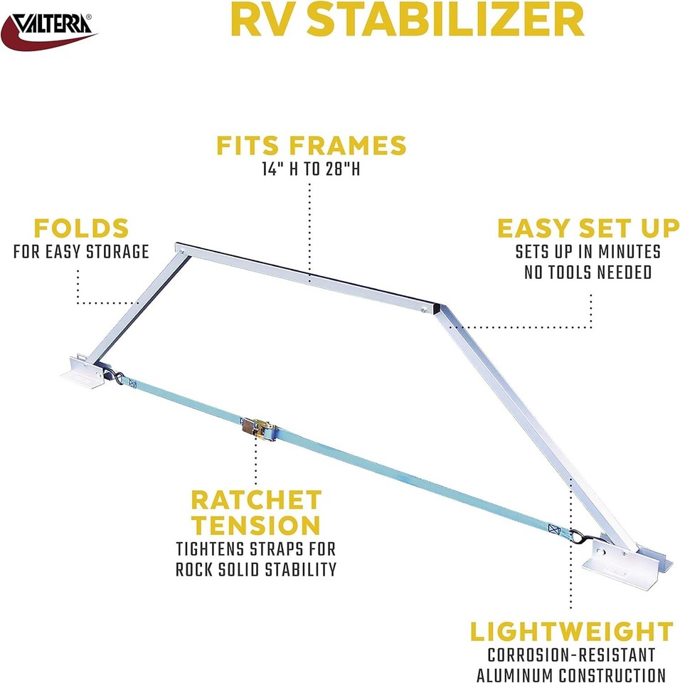 RV Rear Bumper Stabilizer for Fifth Wheel Travel Trailer Camper Hauler ...