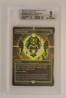 MTG LCI SPG Mana Crypt 0017b Borderless Special Guests Neon Ink Foil ...