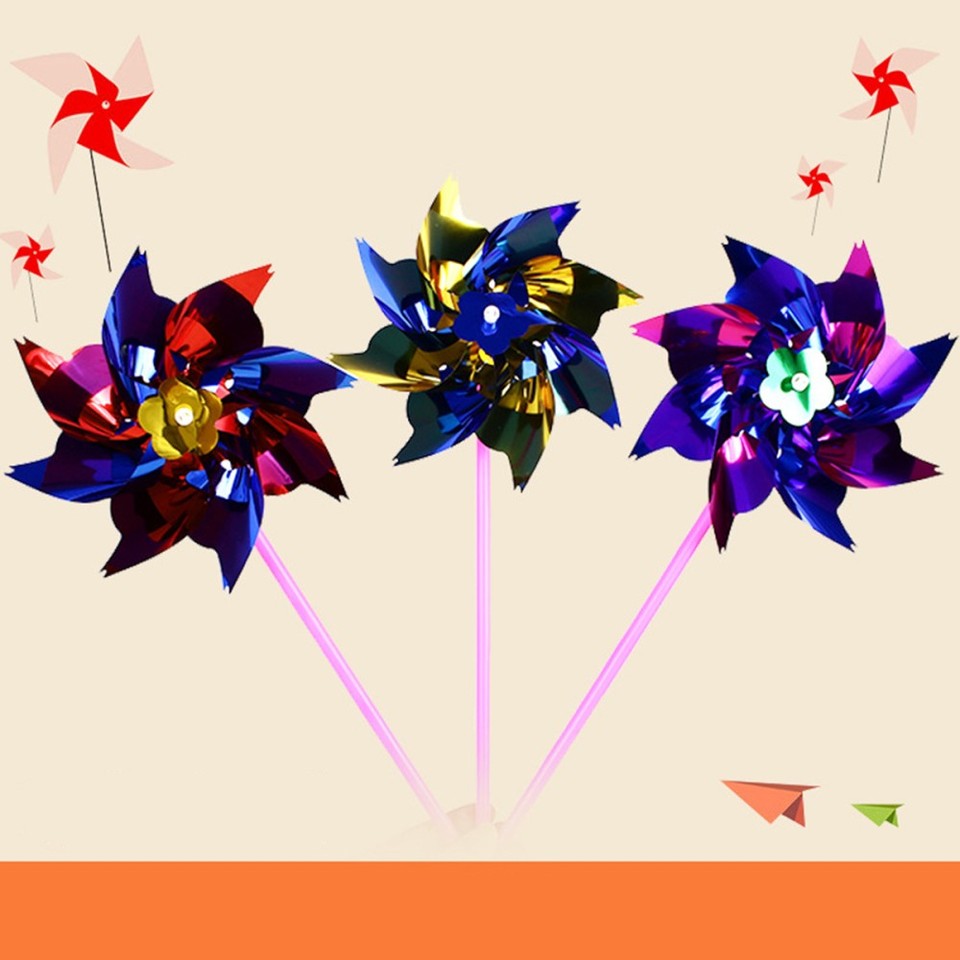 100 Pcs Party Bag Fillers for Kids Windmill Toy Rainbow Pinwheel DIY ...