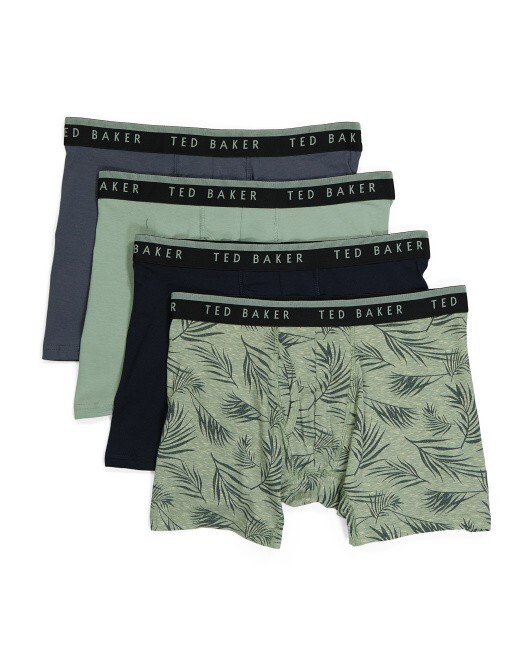 TED BAKER Boxer Briefs Mens 4pk cotton stretch pick size NEW