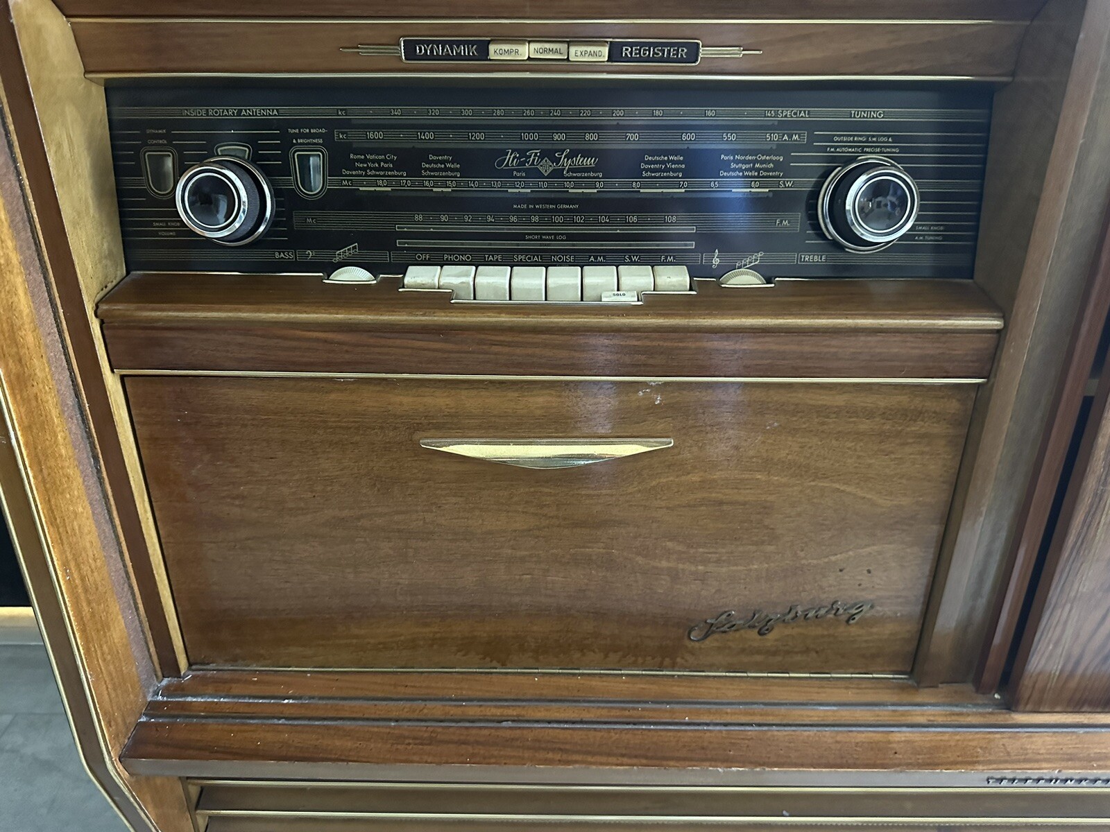 Telefunken Stereo Console 1950-60s | eBay