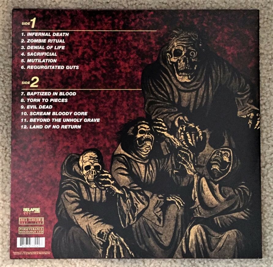 Death - Scream Bloody Gore (Blue / Red Split Vinyl - Only 300 Made) NEW ...