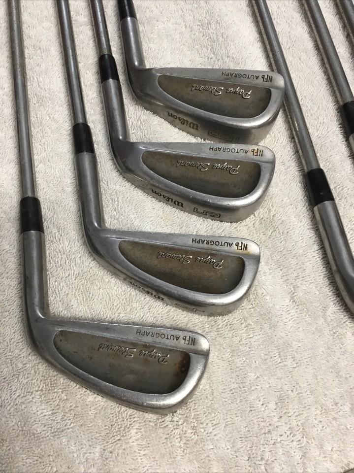 Wilson Payne Stewart NFL Autograph Iron Set 3-PW Wilson Regular Steel ...