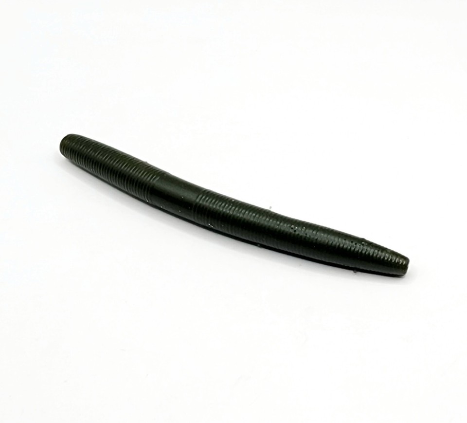 Senko Style 4" 5" 6" Soft Bait Plastic Worm 13 Solid Colors NO Salt NO ...