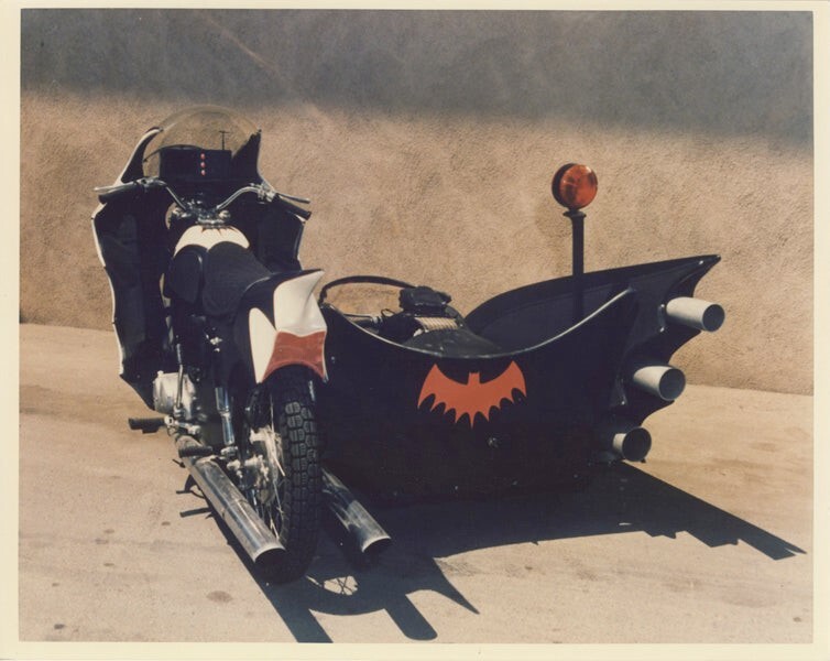 Batman TV Dan Dempski Batcycle Motorcycle with Sidecar Vintage 8x10 ...