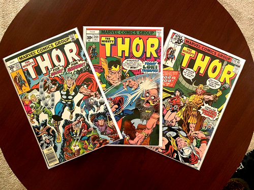 Mighty Thor #257 #264 #276 (Marvel 1977-78) Walt Simonson Jack Kirby ...