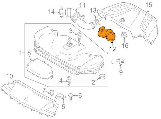 For BMW Genuine Engine Air Intake Hose Left 13717638569 | eBay