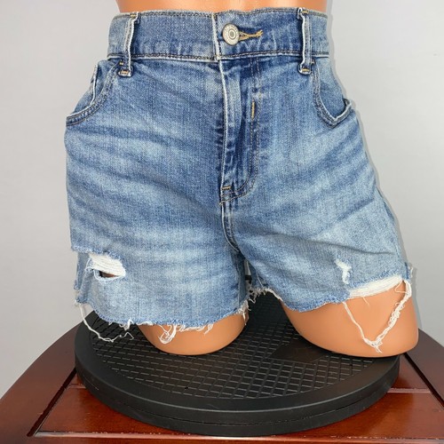 Old Navy Boyfriend 10 Denim Distressed Cutoff Shorts Act W 33.5 x I 2 3 ...