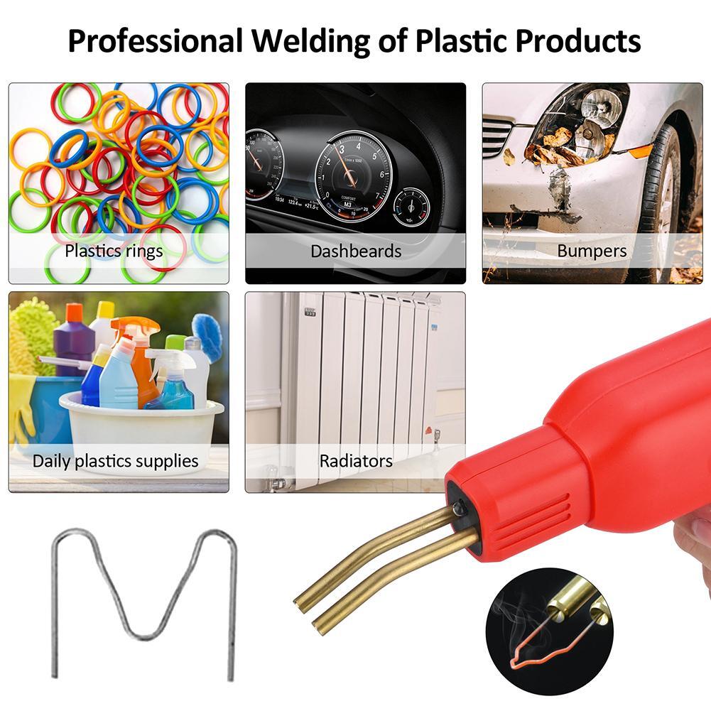 100PCS Hot Stapler Staples for Automotive Plastic Weld Kit (M-shaped-0 ...