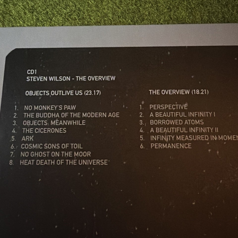 Steven Wilson The Overview Ltd Edition 3-Disc Earbook - Mint condition ...
