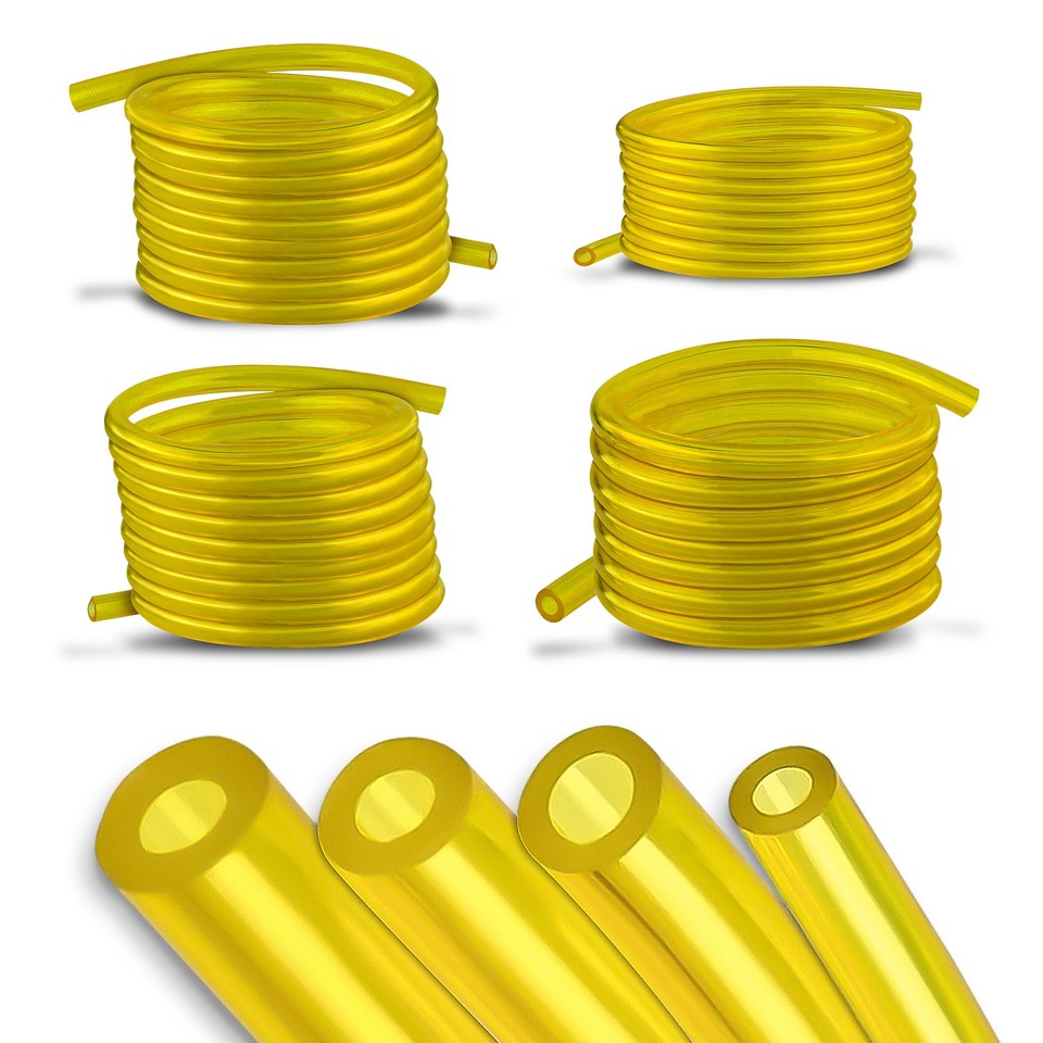 4 Sizes Gas Fuel Line Hose Yellow 32Ft Fuel Tube for 2 Cycle Small ...