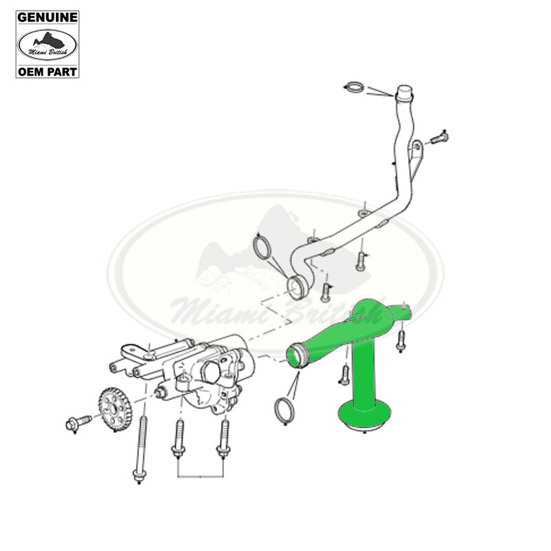 LANDROVER ENGINE OIL PUMP PICKUP TUBE RANGE LR4 SPORT DISCOVERY 5 DEF ...