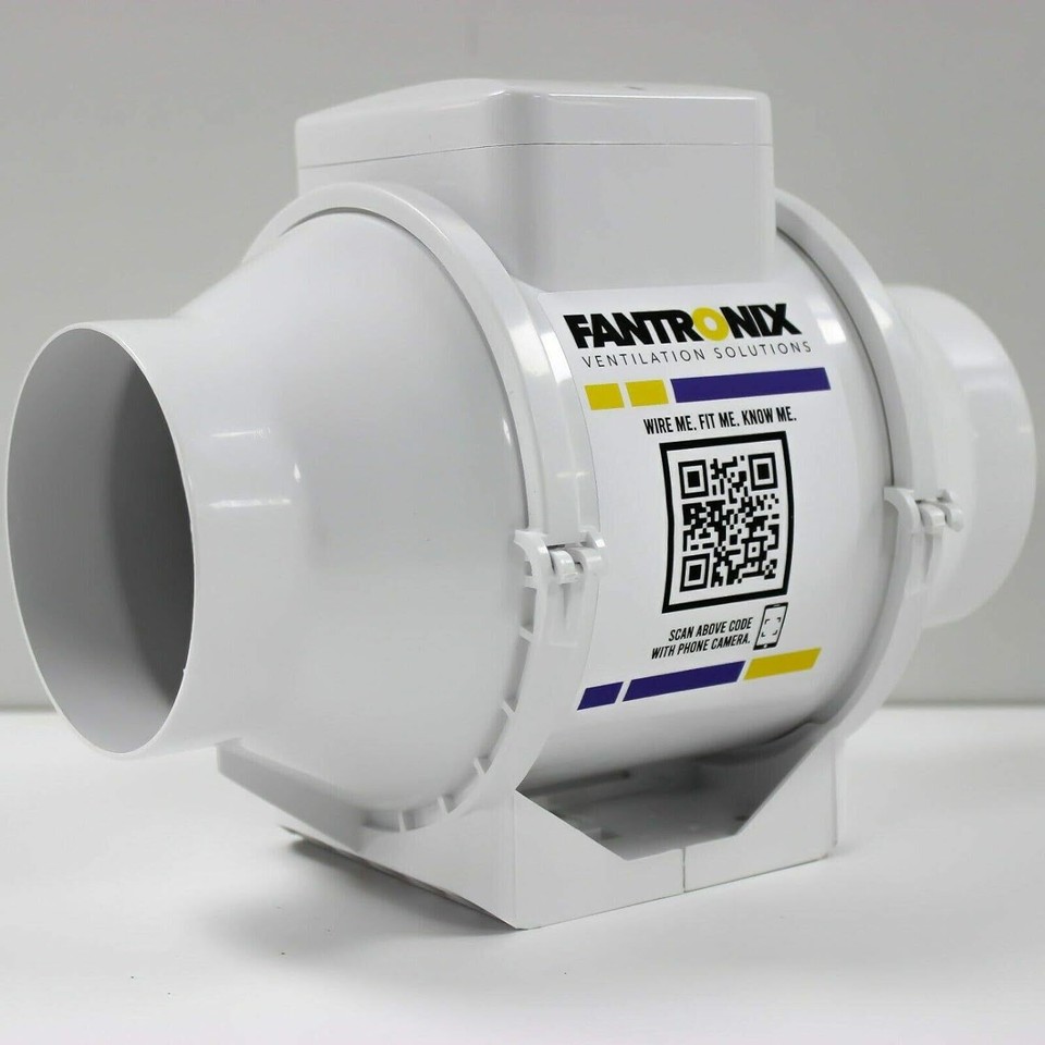 FANTRONIX Inline Extractor Fan Timer 100mm 125mm 150mm Loft Vent | eBay UK