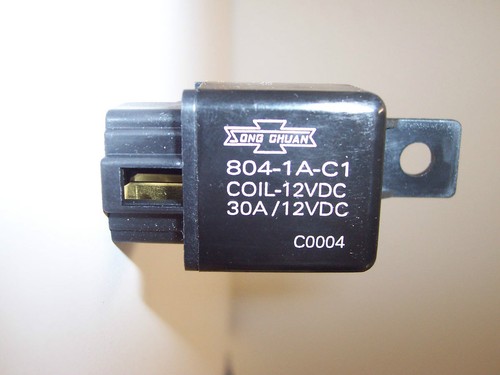SONG CHAUN 804-1A-C1 COIL 12VDC 30A 4 PRONG RELAY C0004 with Female ...