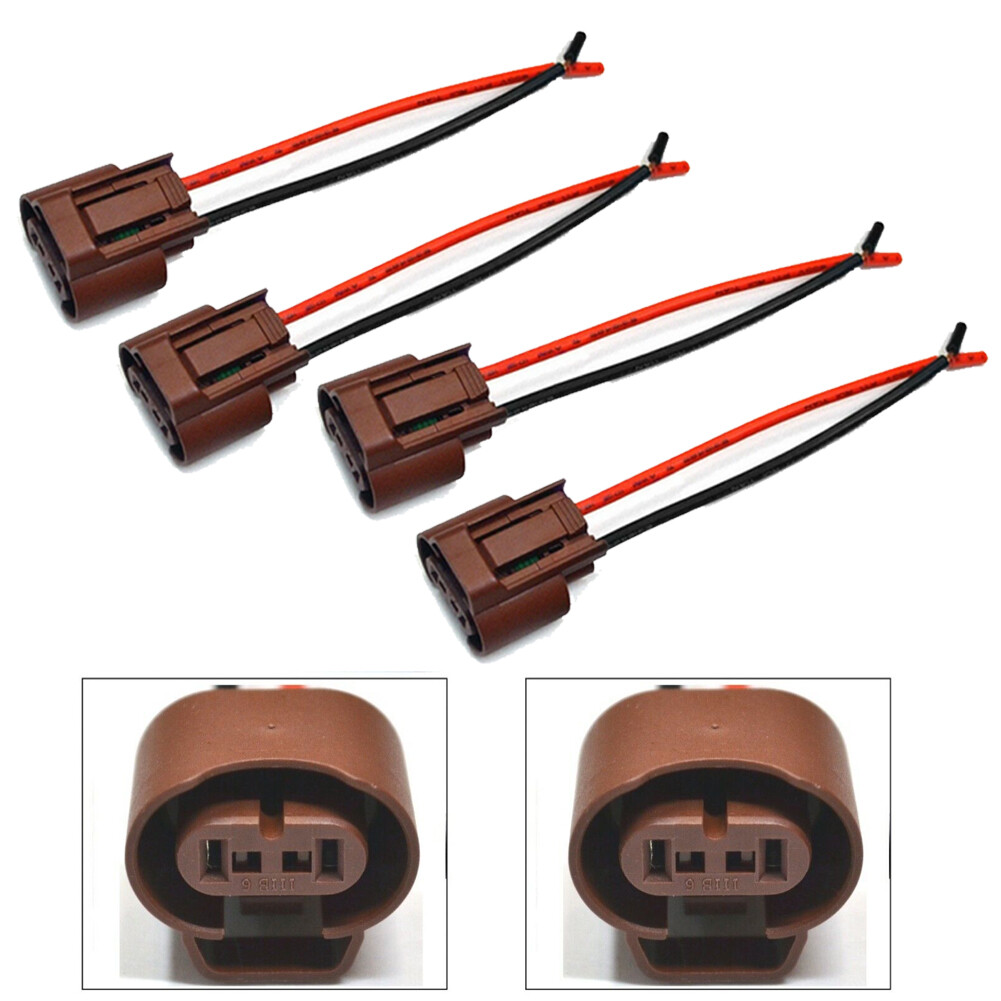 Wire Pigtail Female U 9006 HB4 Two Harness Head Light Socket connector ...