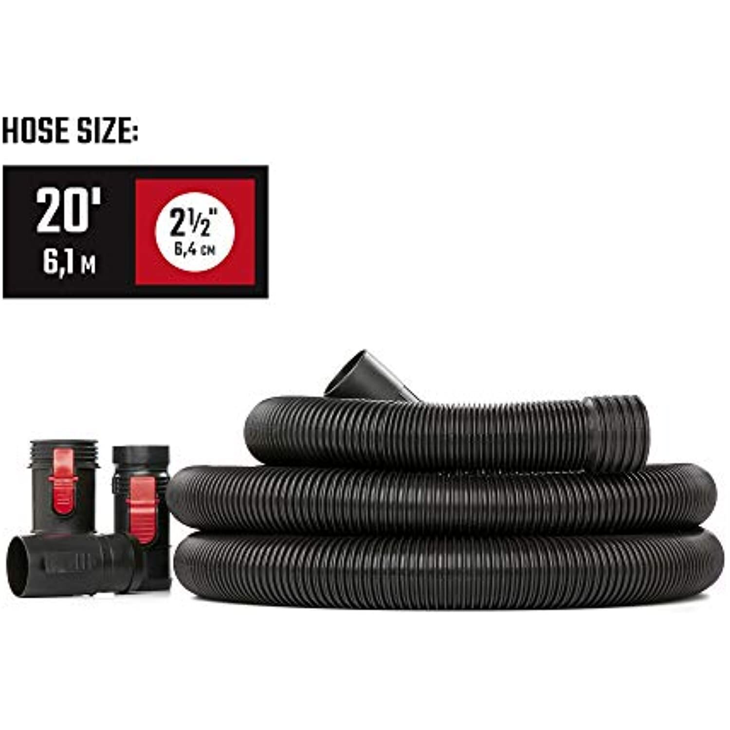 Craftsman 2-1/2 In. by 20 FT Wet Dry Shop Vacuum Hose Kit Cmxzvbe38759 ...